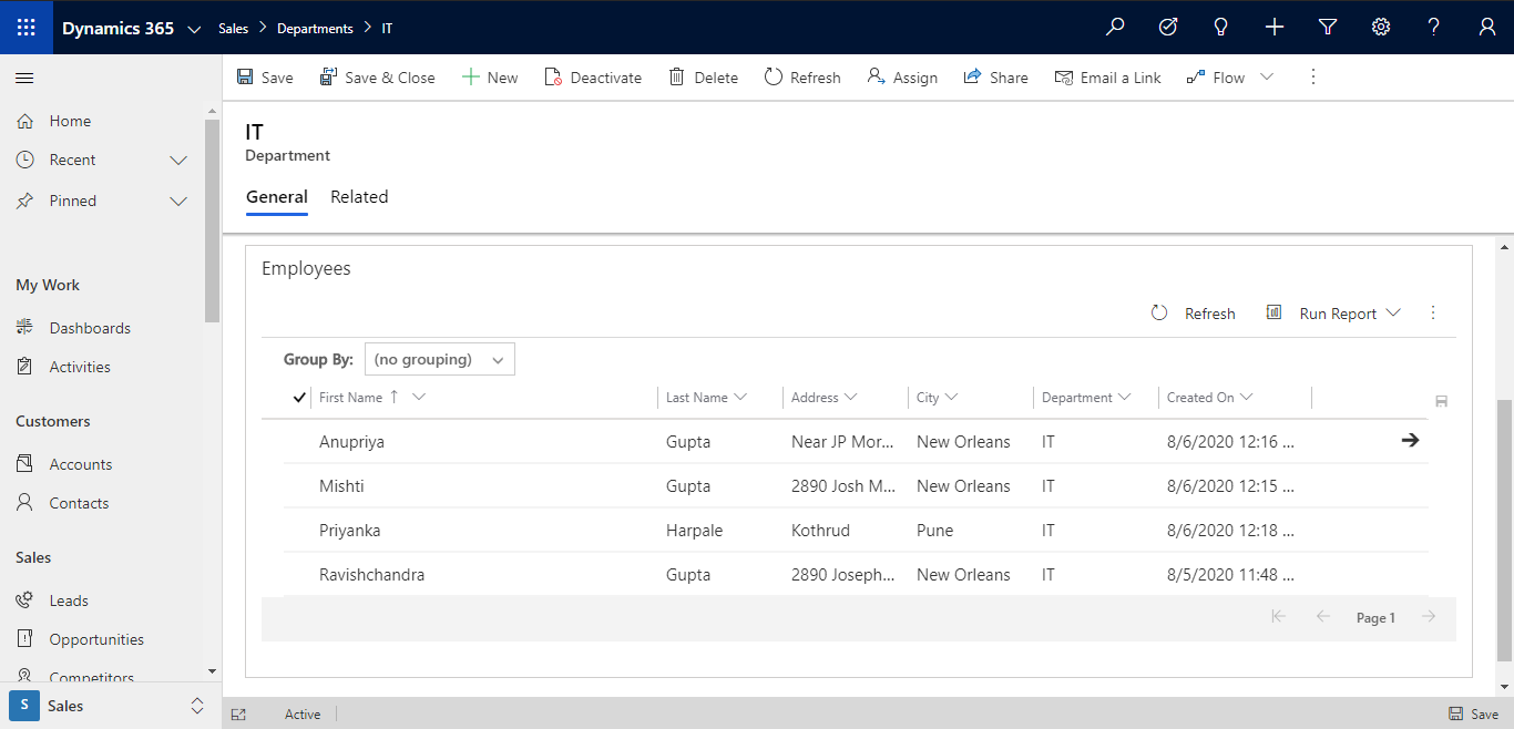 Hiding Sub Grid buttons using Ribbon Workbench customization in Dynamics 365.