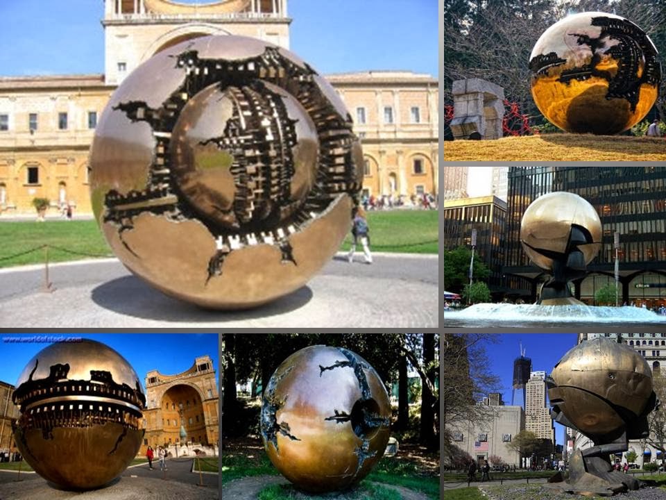 Sphere Sculptures across the Globe refer to Mysterious Spheres in the Sky?