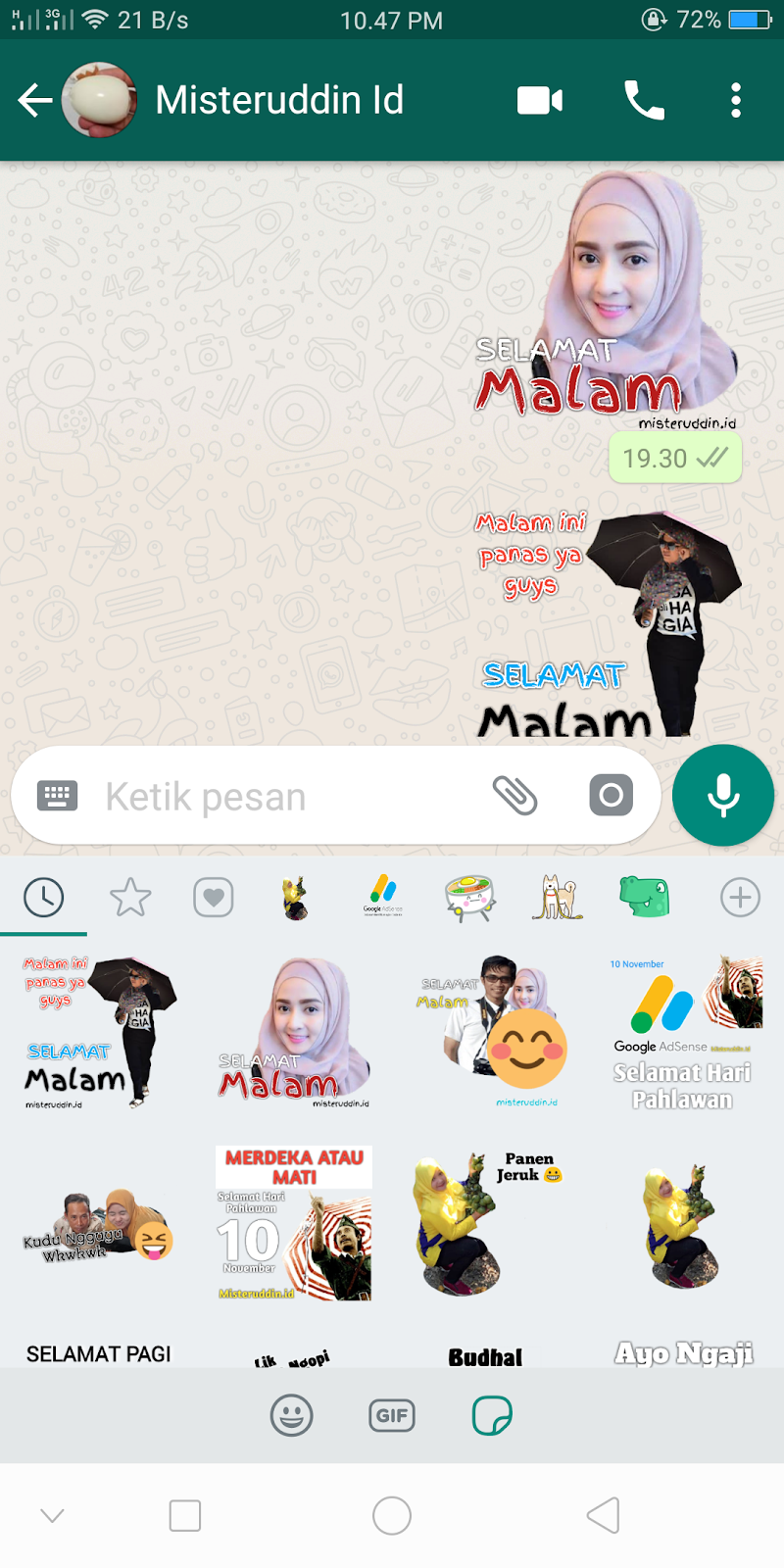 Cara Cepat Membuat Sticker Whatsapp Sendiri Di Android Misteruddin