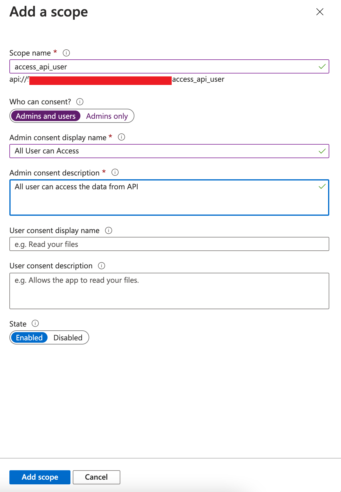 Asp Net Core Securing The Asp Net Core Api Using Azure Ad And User