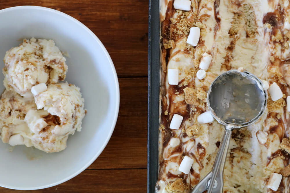 No Churn S'mores Ice Cream | Take Some Whisks