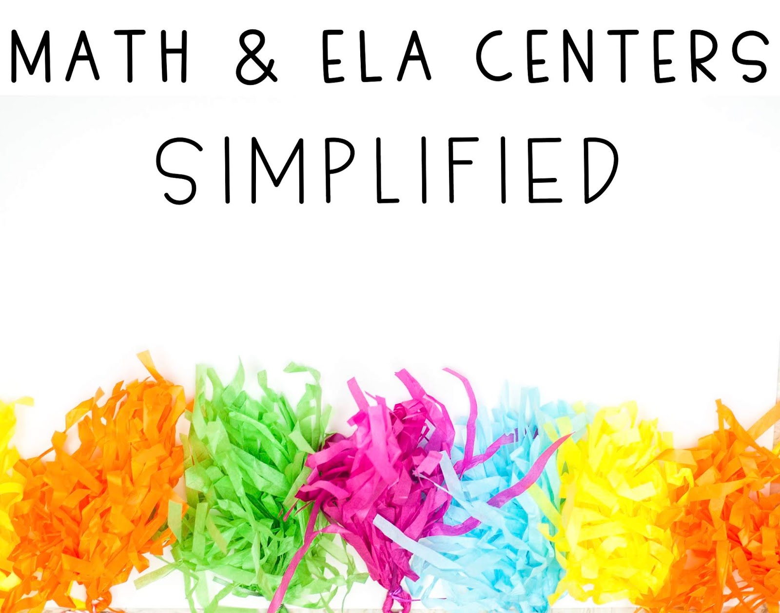 Math and ELA Centers Simplified | First Grade Buddies