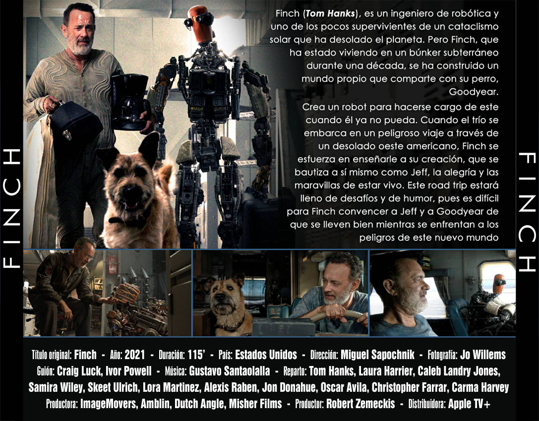 Caratulas de películas DVD para cajas CD: Finch - [2021]