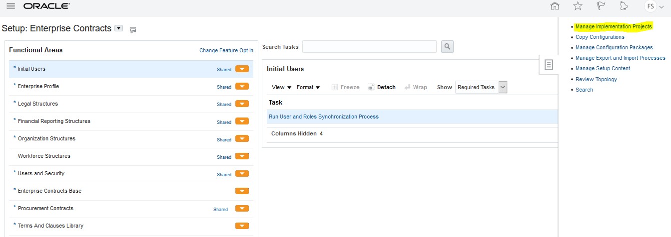 Oracle Applications Blog Functional Setup Manager In Oracle Fusion