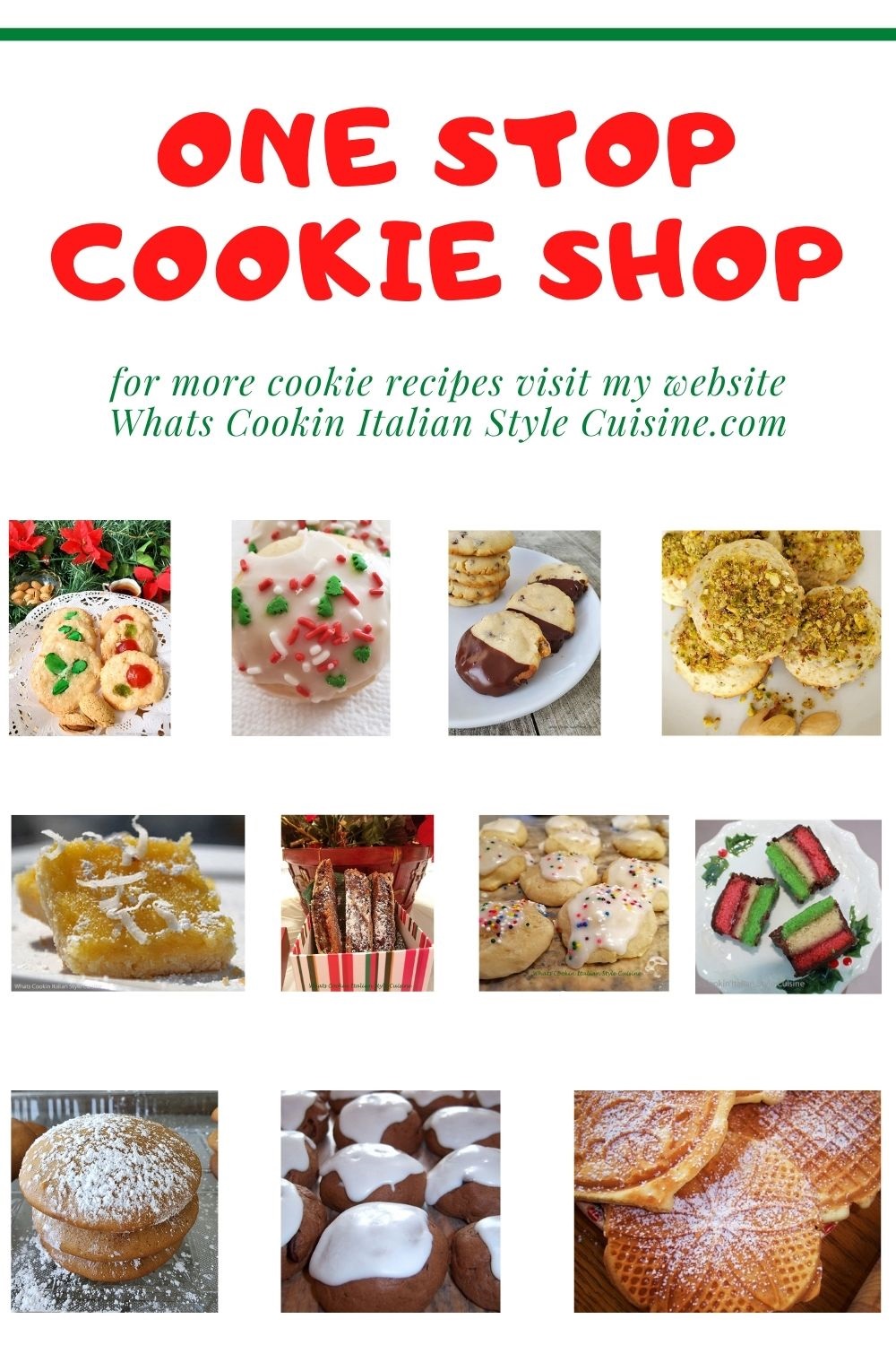 One Stop Cookie Shop Recipes | What's Cookin' Italian Style Cuisine