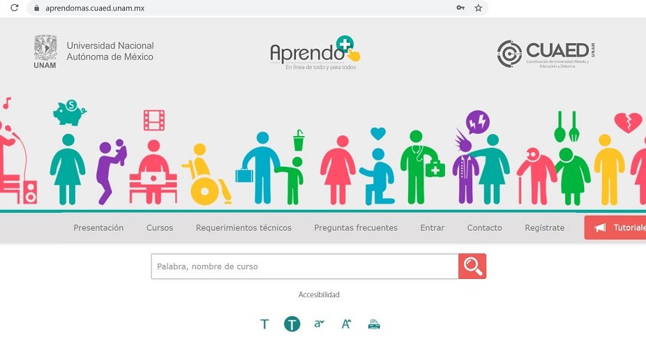 Aprende más, cursos en línea plataforma Digital de la UNAM