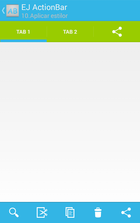 El Baul De Android Actionbar Y Tabs En Android