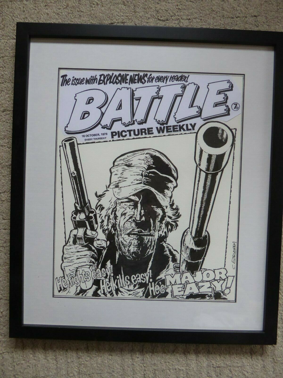 Boys Adventure Comics: Rare British comic original art up for sale this ...