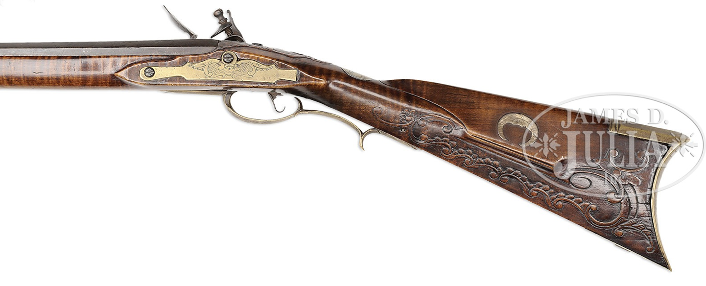 Contemporary Makers: Relief Carved Golden Age Flintlock Rifle by Adams ...