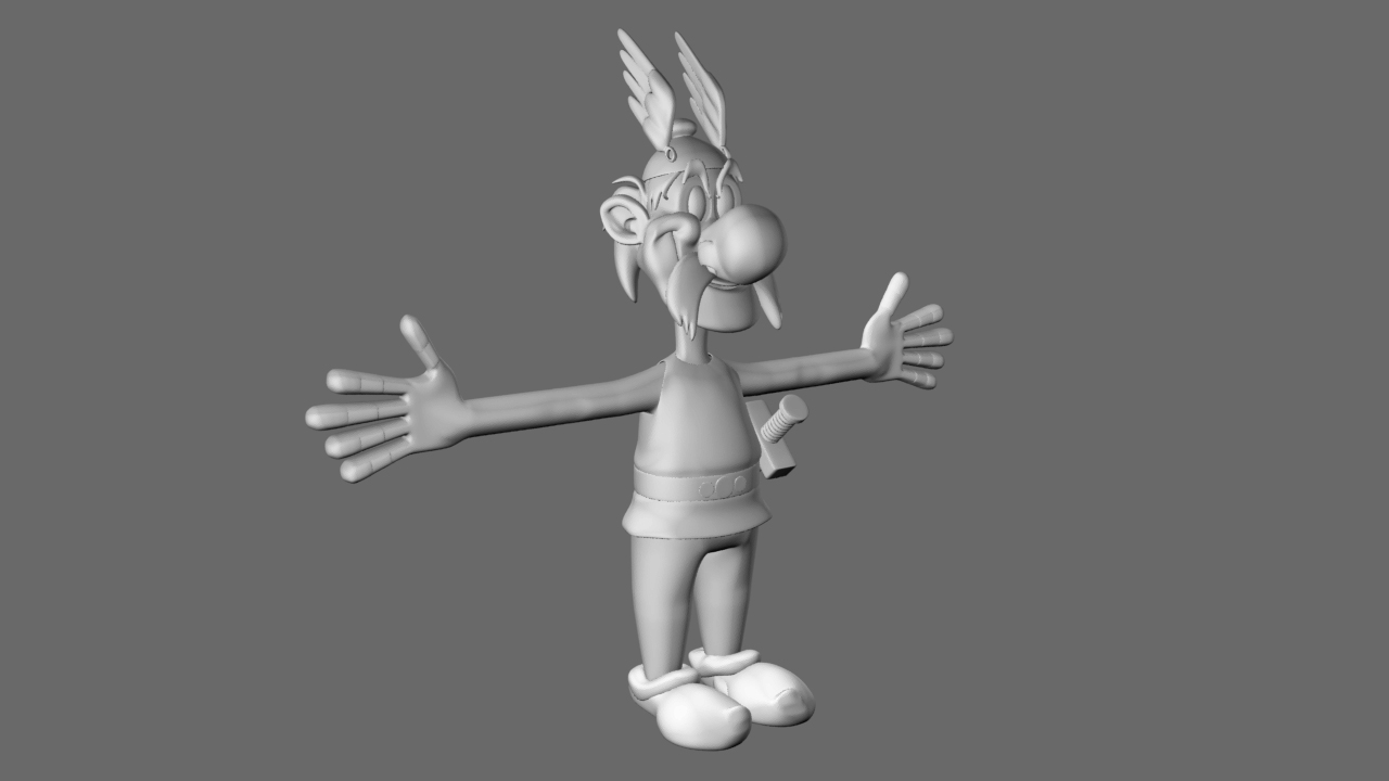 On The Lam: Asterix - The Model - Maya Model