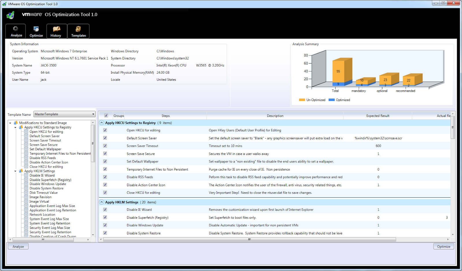 Buildinig, Provisioning Virtual Desktops: VMware OS Optimization Tool