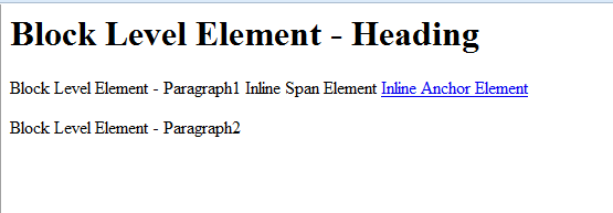 TECHZIO: Comprehend the difference between Block and Inline Elements of ...