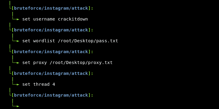 Instagram brute force python script - seekernsa