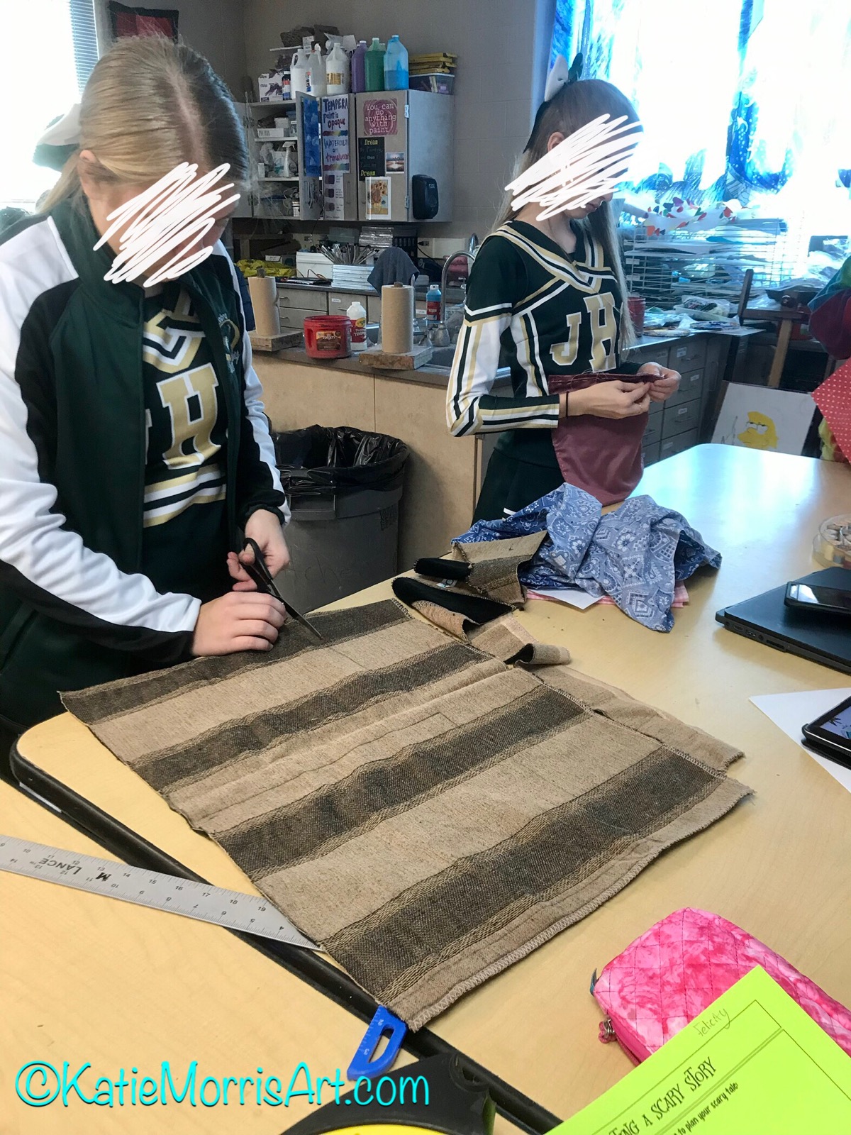 Katie Morris Art: Creative Reuse: Art from Scrap Textiles