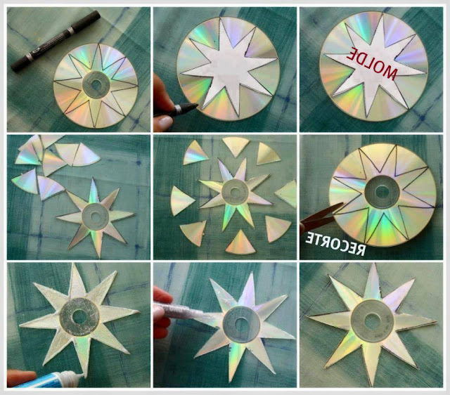 cd dvd art diy ~ art crafts projects