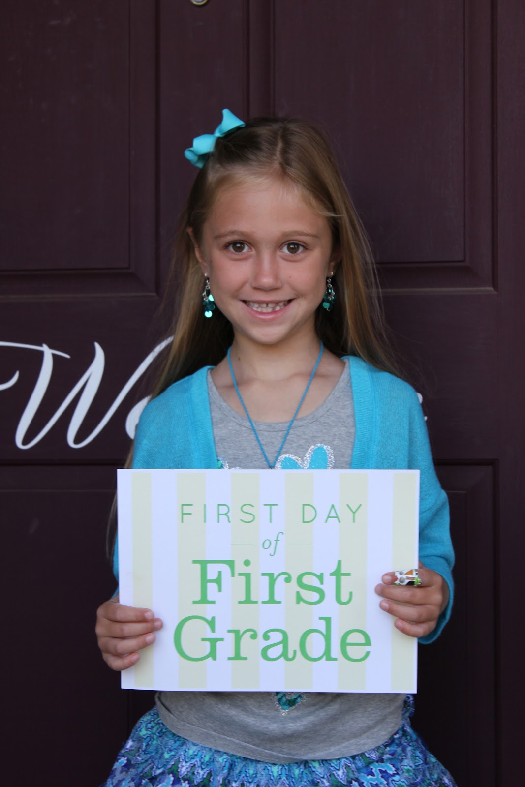 Sillybonzos Blog Spot: Lexi's First Day of First Grade