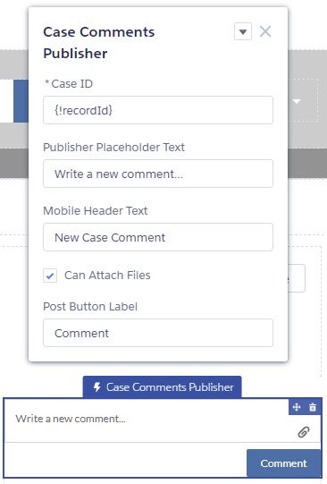Case Comments Publisher in Salesforce Community/Experience Cloud ...