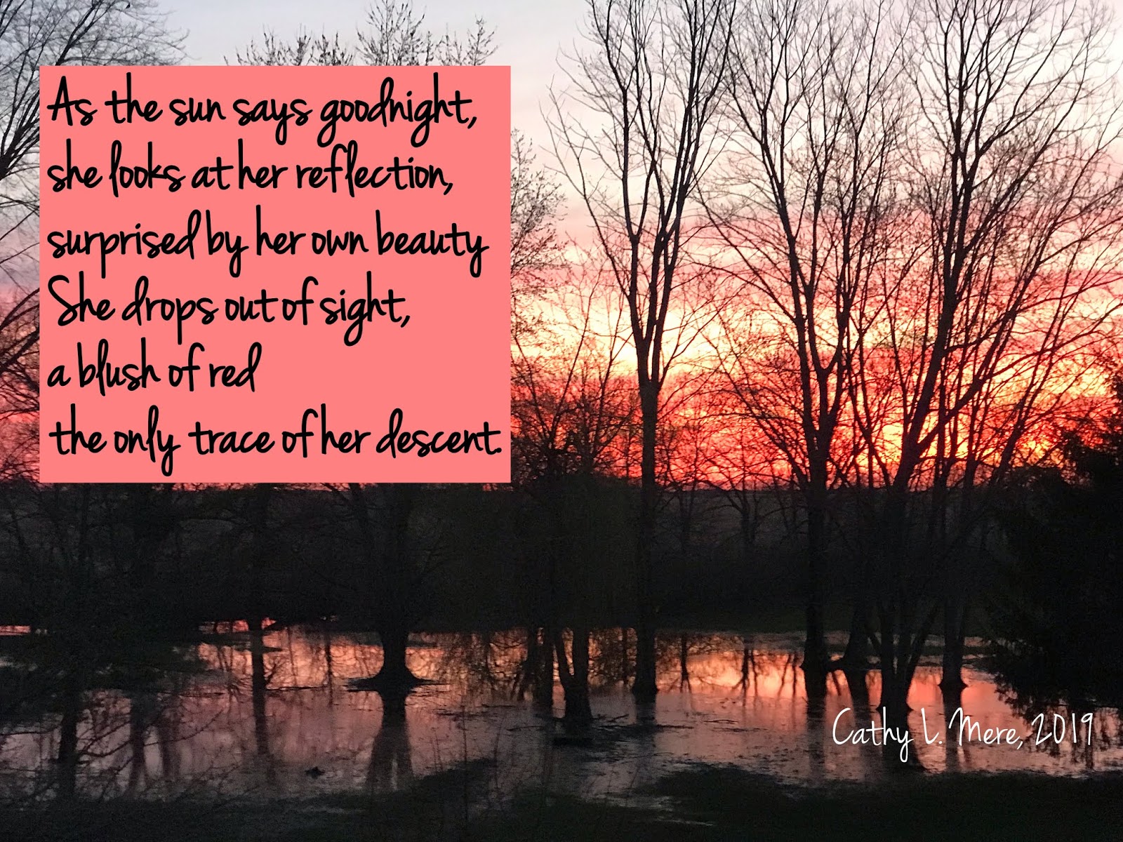 Poetry Month: Sunset Reflections 8 of 30