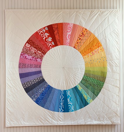 Green & Gardenia: simple & inspiring: Purl Color Wheel Quilt