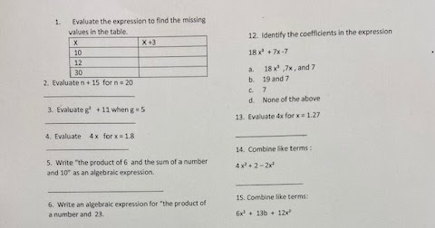 Mrs. Negron 6th Grade Math Class: Module 10 Study Guide