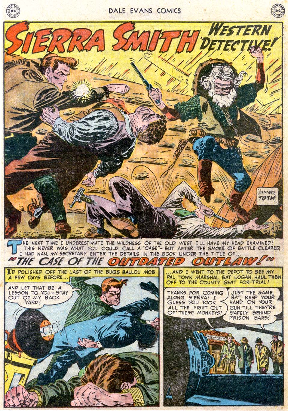 The ALEX TOTH archives: TOTH - DALE EVANS COMICS 04 SIERRA SMITH The ...