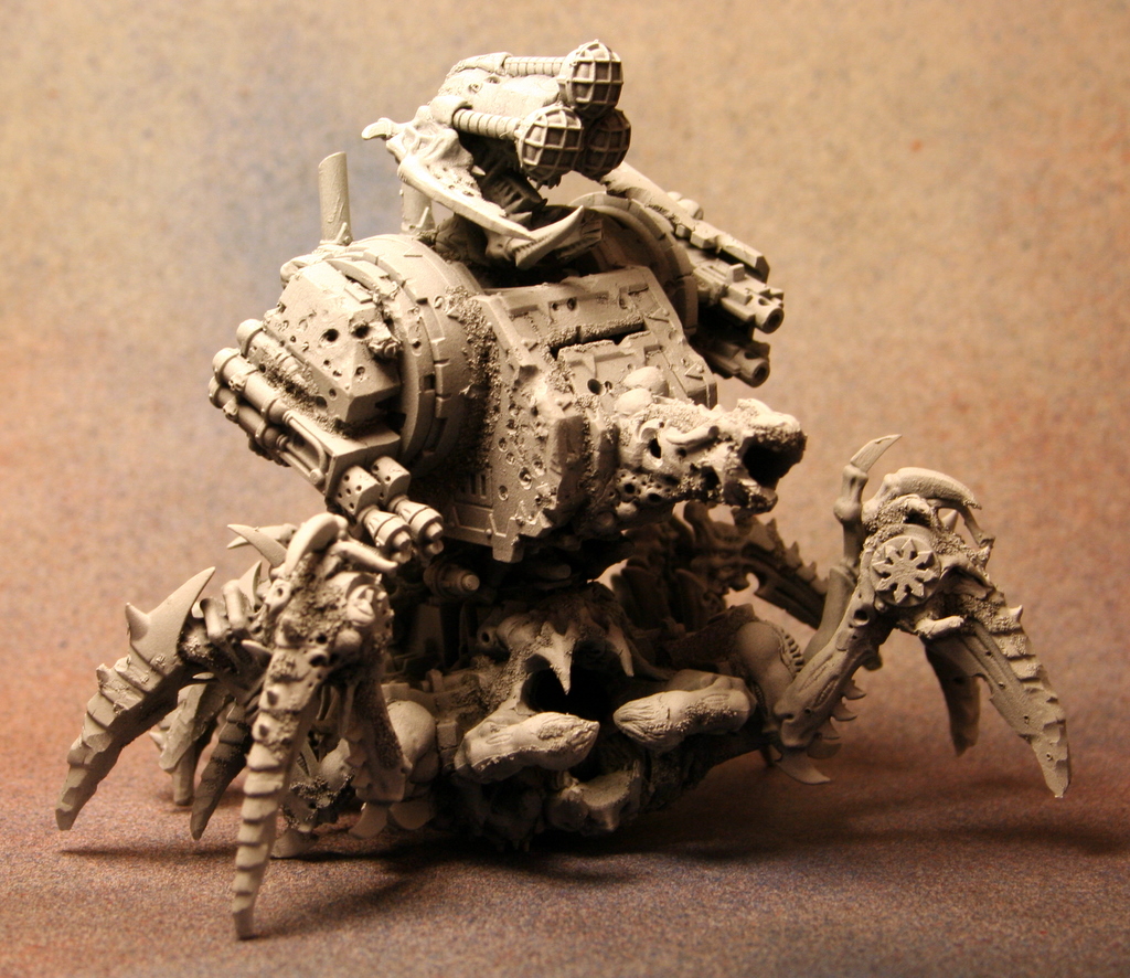 Warhammer In Progress: Nurgle Defiler, modeling and base coat finished