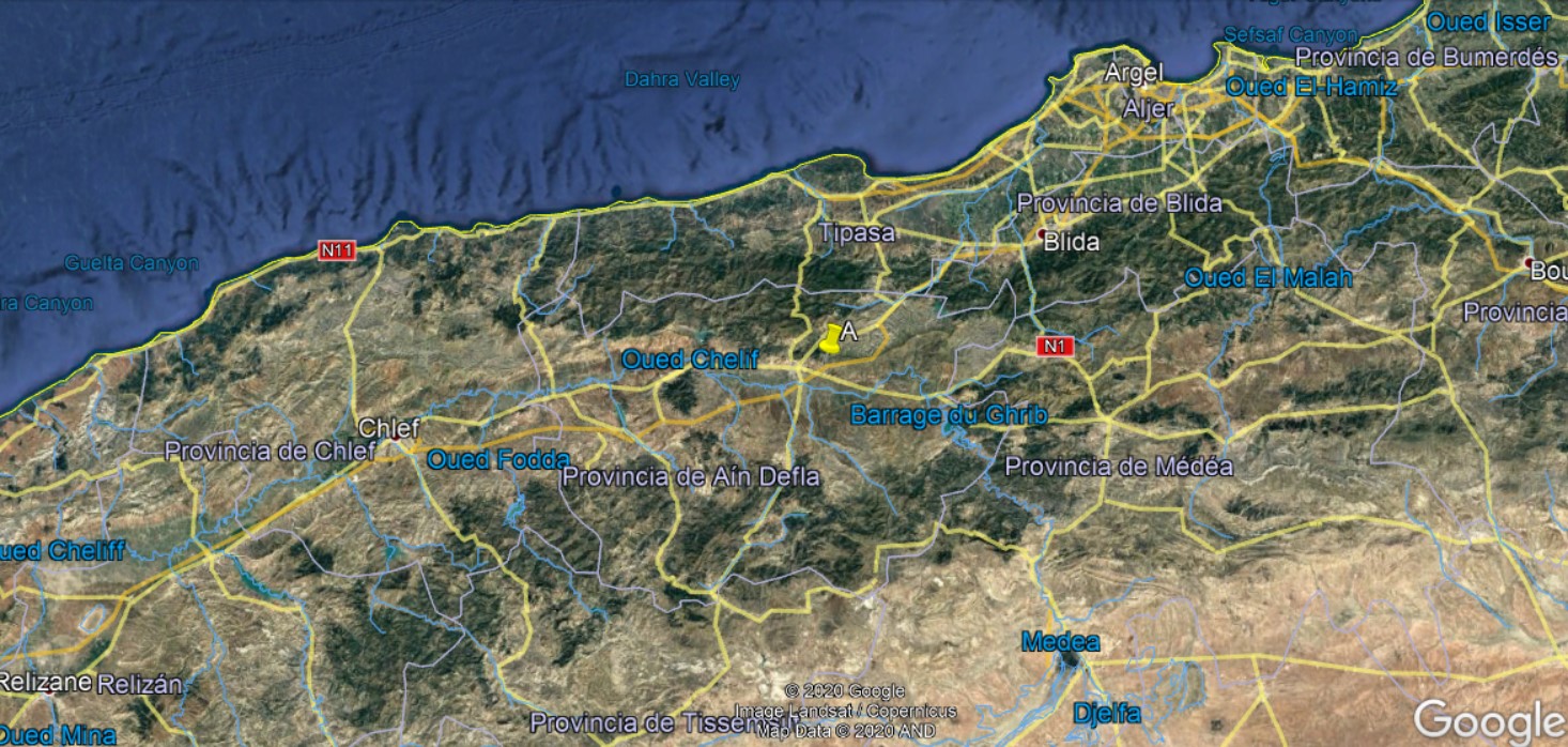 ArqueoLugares: ZUCCHABAR prox. Miliana. Ain Defla. Norte interior. Argelia