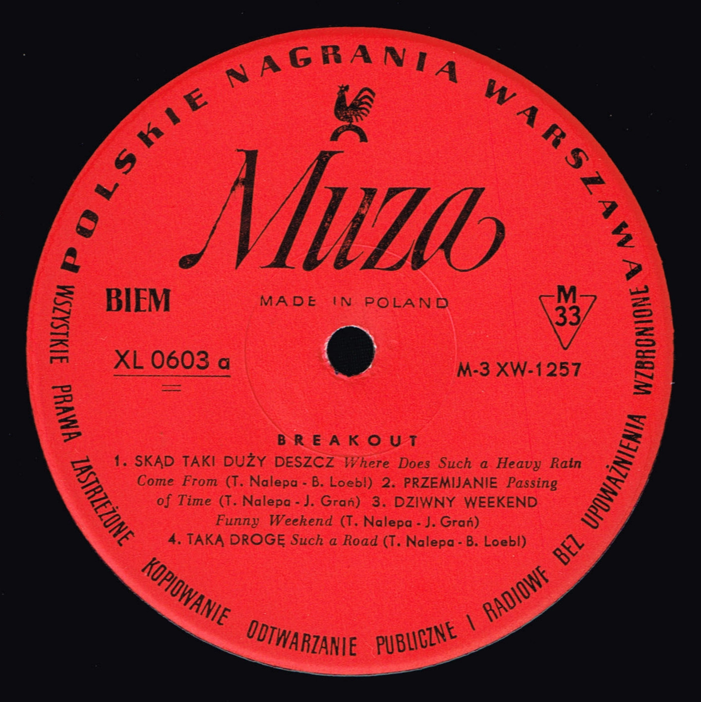 Polskie Nagrania Muza - znaki firmowe, etykiety, datowanie wydań - część I (płyty długogrające ...