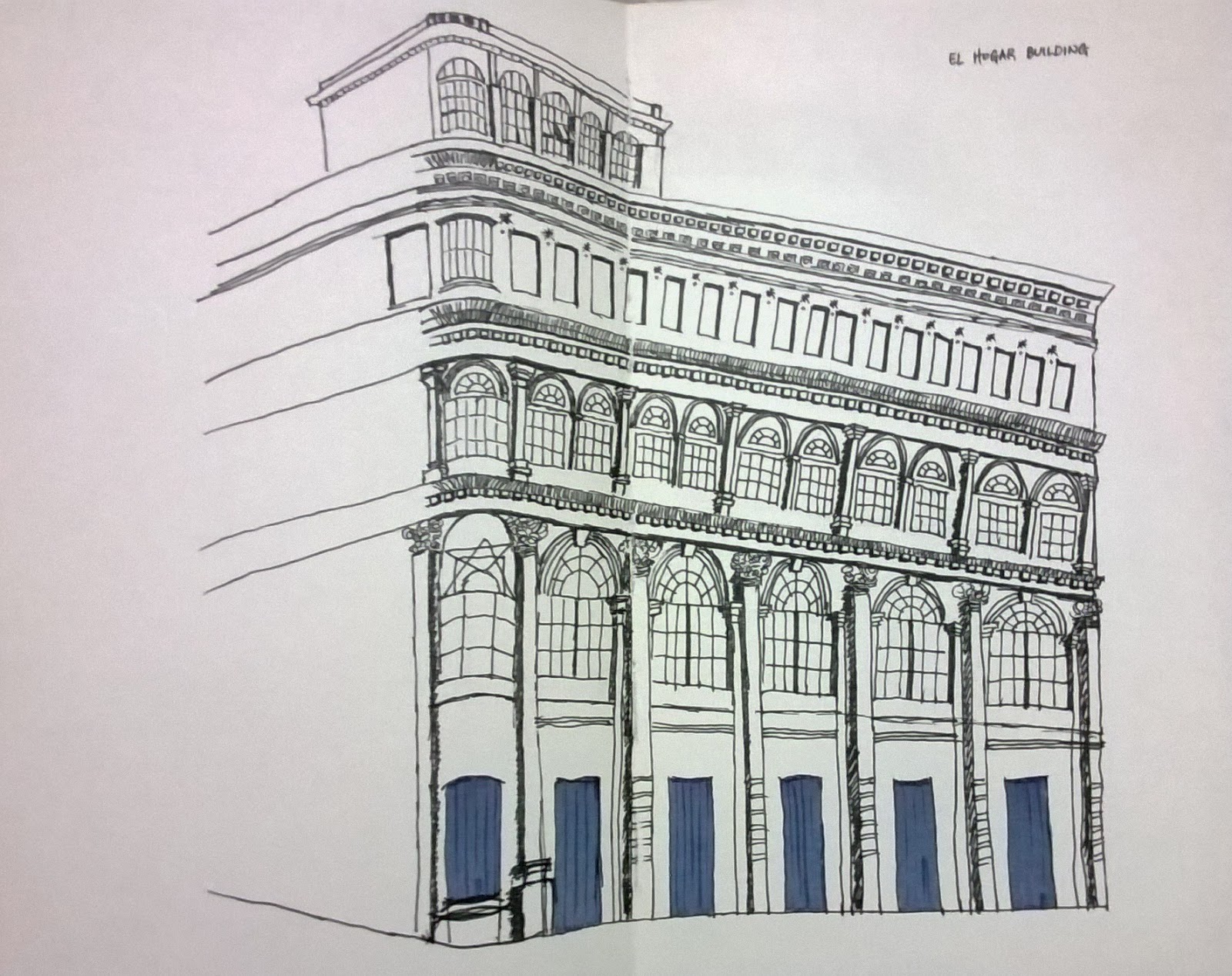 Jade Sketches: El Hogar Building