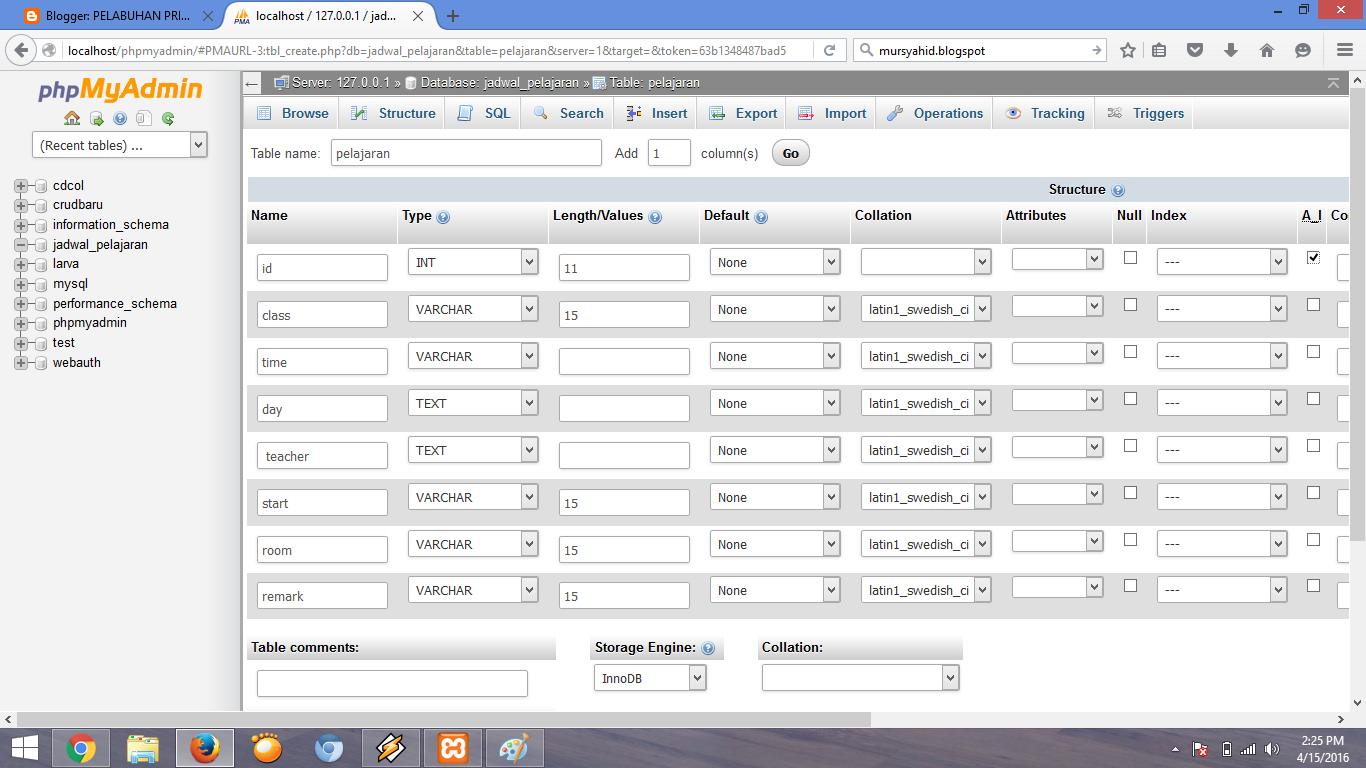 membuat CRUD localhost xampp ~ IPC TPK