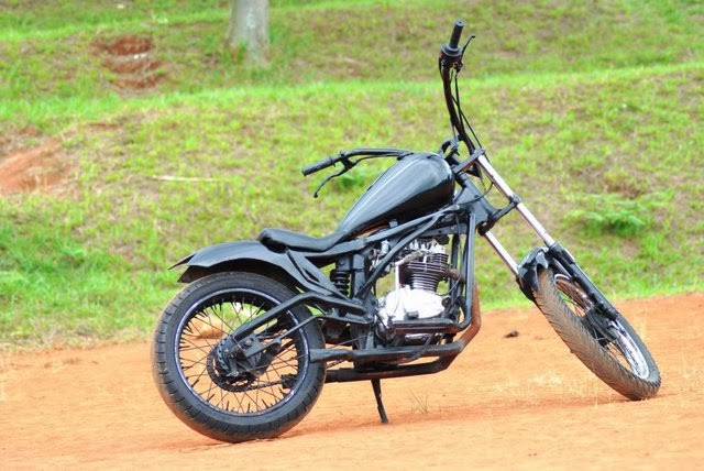 Gambar Modifikasi Honda CB Chopper Style Keren Inspirasi Terbaru
