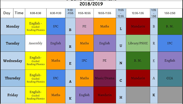 Malaysians Must Know the TRUTH: Private School Timetable For Std 1