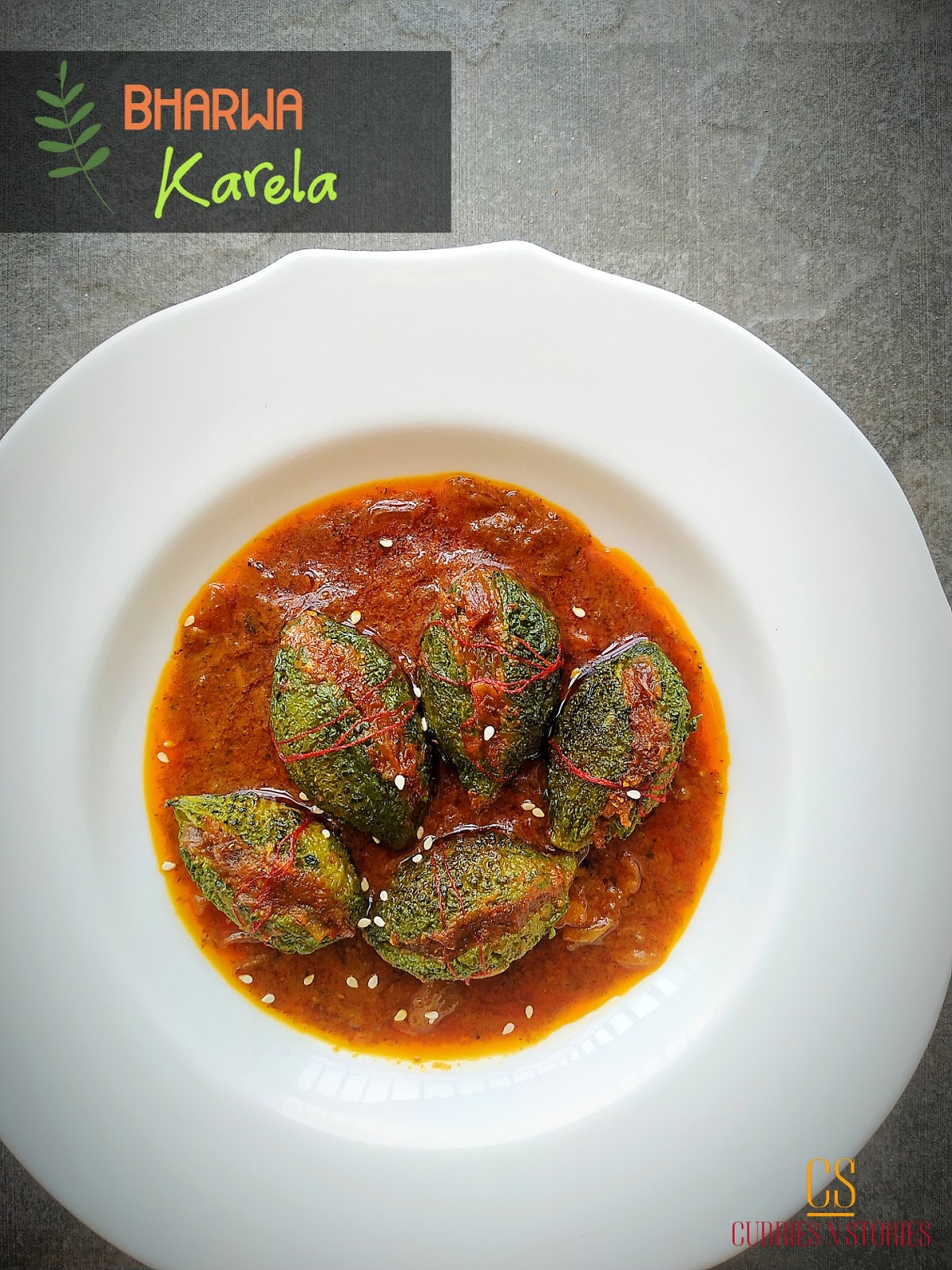 Bharwa Karela (Stuffed Karela) - Curries & Stories