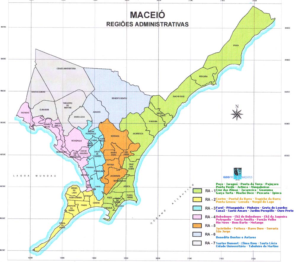 Blog do Geninho: Mapa da cidade Maceió