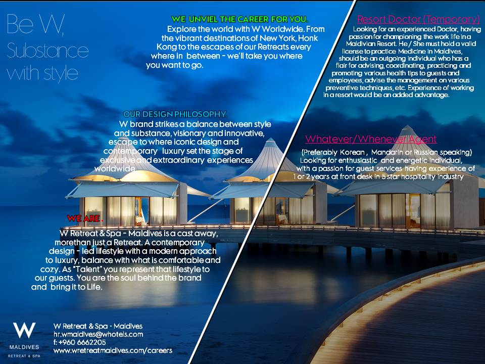 Job Maldives - Fresh Jobs in Maldives: Receptionist jobs in Maldives