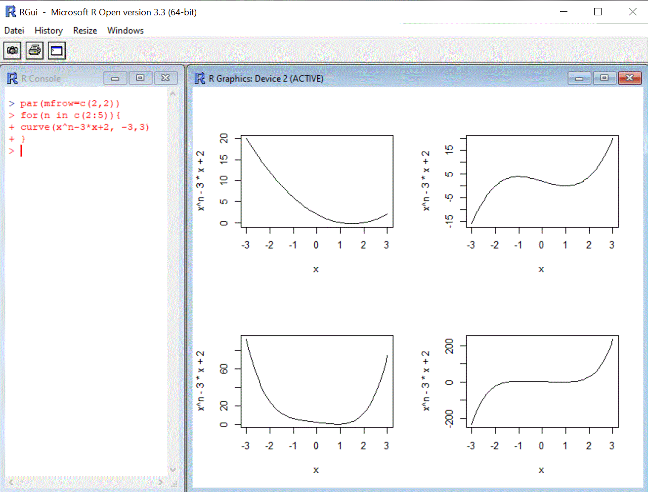 SQL Troubles: Graphics: Drawing Function Plots with R