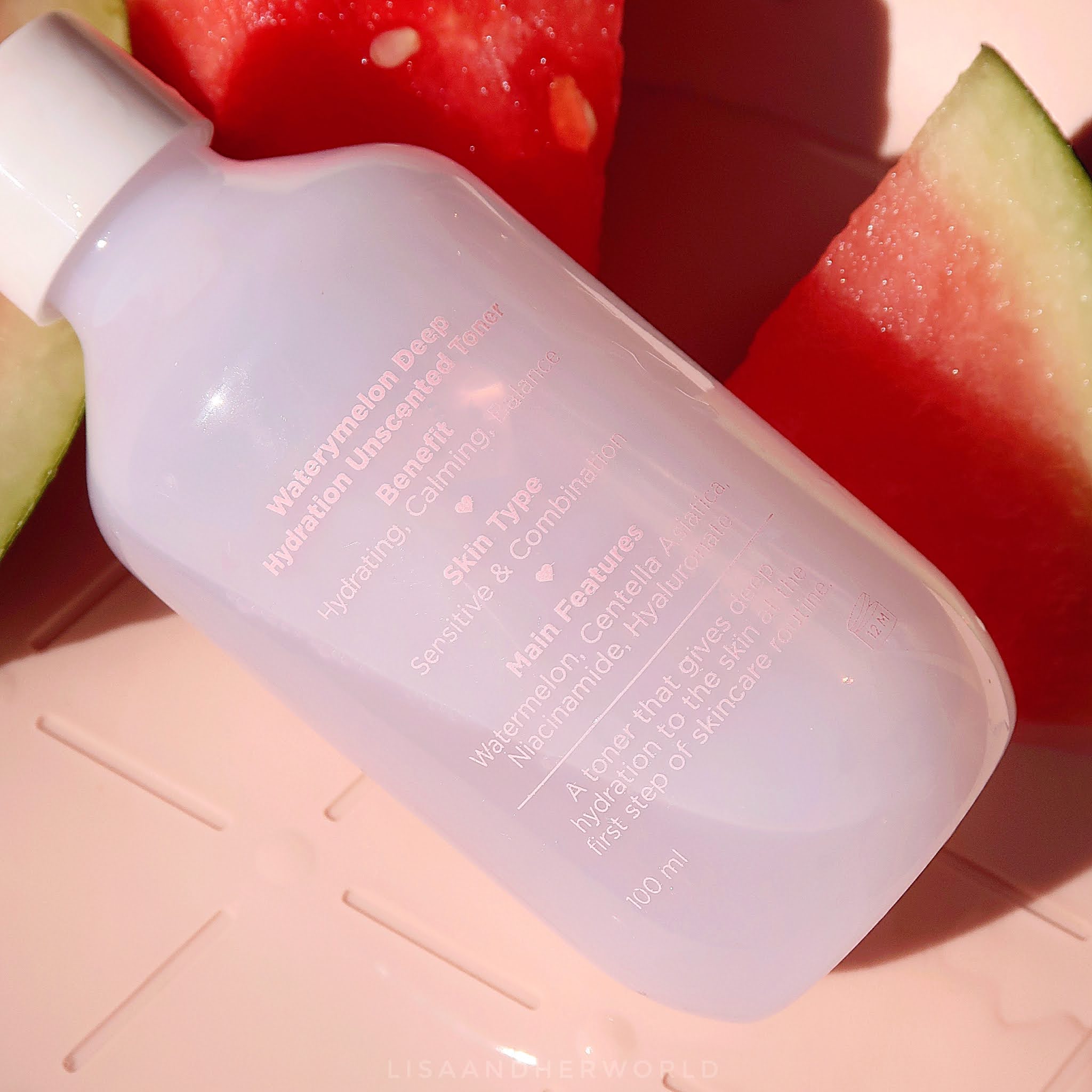 Harlette Waterymelon Deep Hydration Unscented Toner Review (vs Scented ...