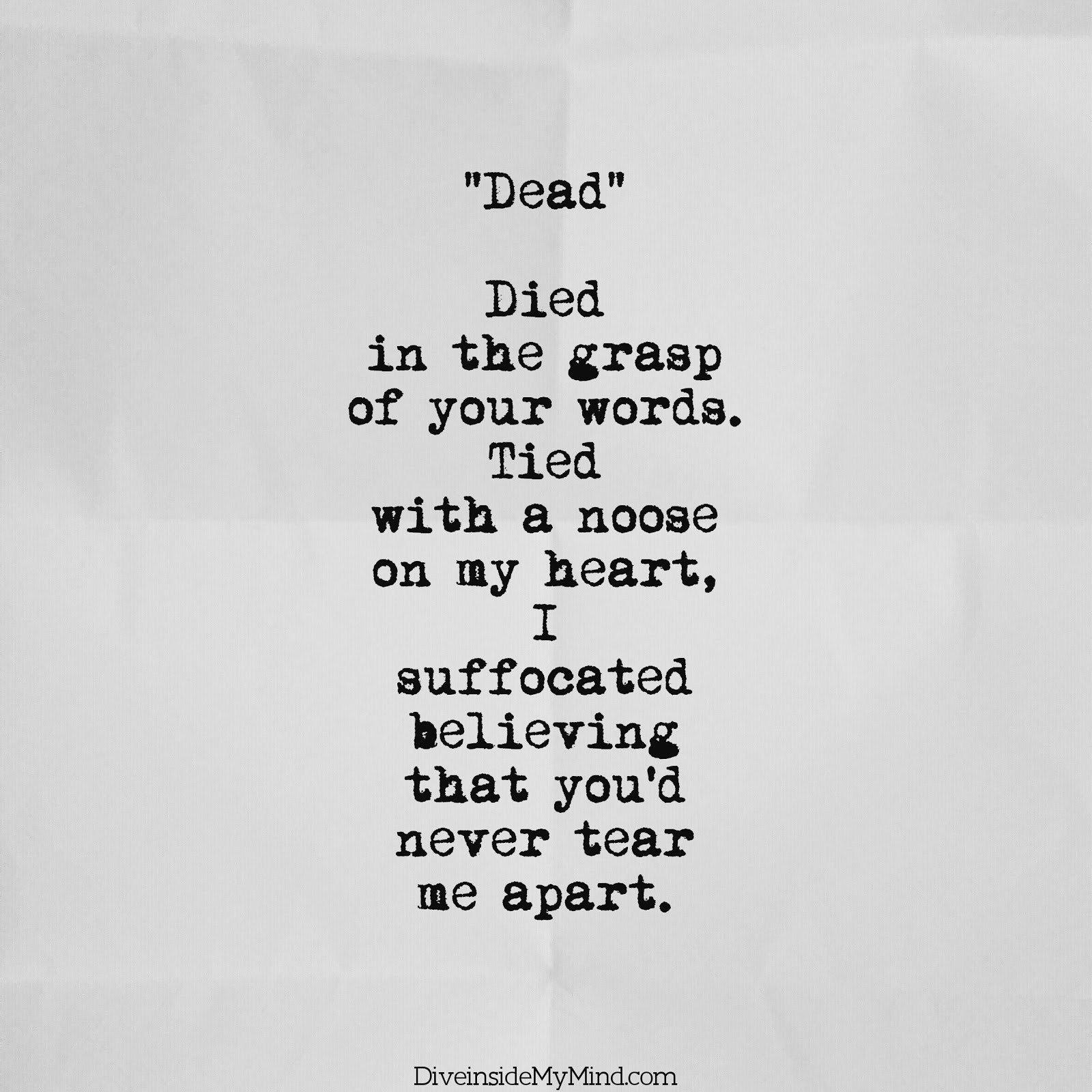 Dive inside My Mind: Dead