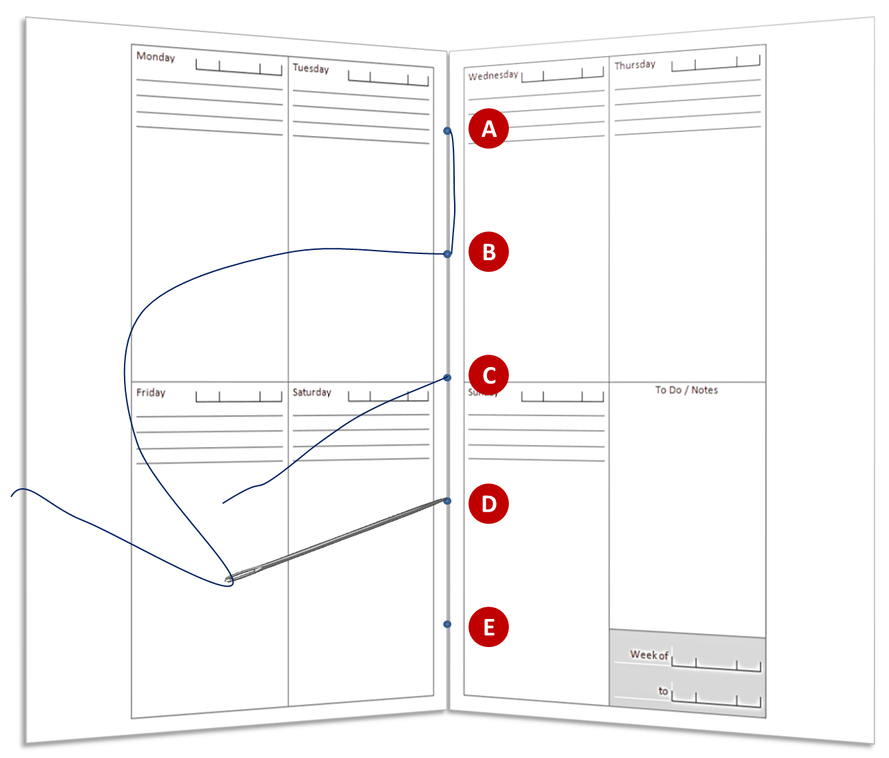 My Life All in One Place: How to saddle-stitch your booklets