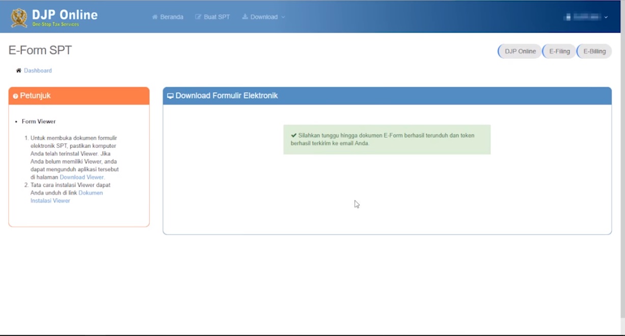Cara Pengisian e-Form DJP Online