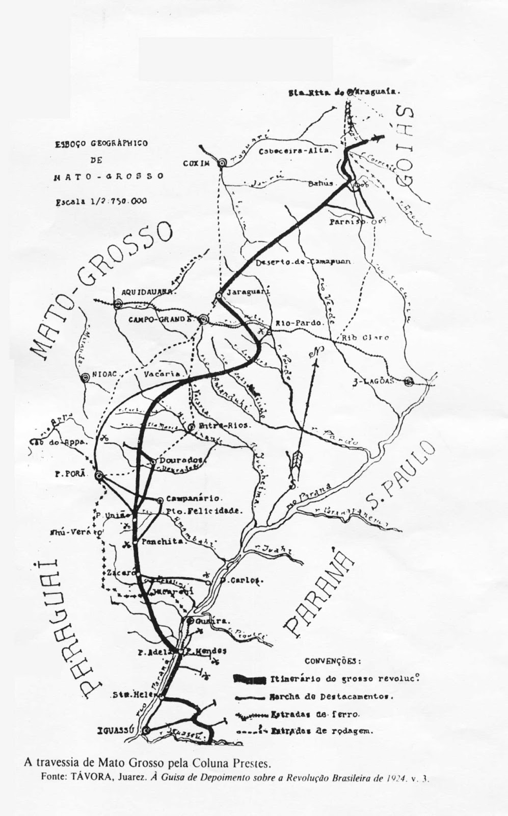NIOAQUE E A HISTÓRIA: TÓPICO 7 - NIOAC E A COLUNA PRESTES 1925 - 1927