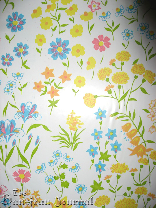 The Hausfrau Journal: Vintage Floral Contact Paper