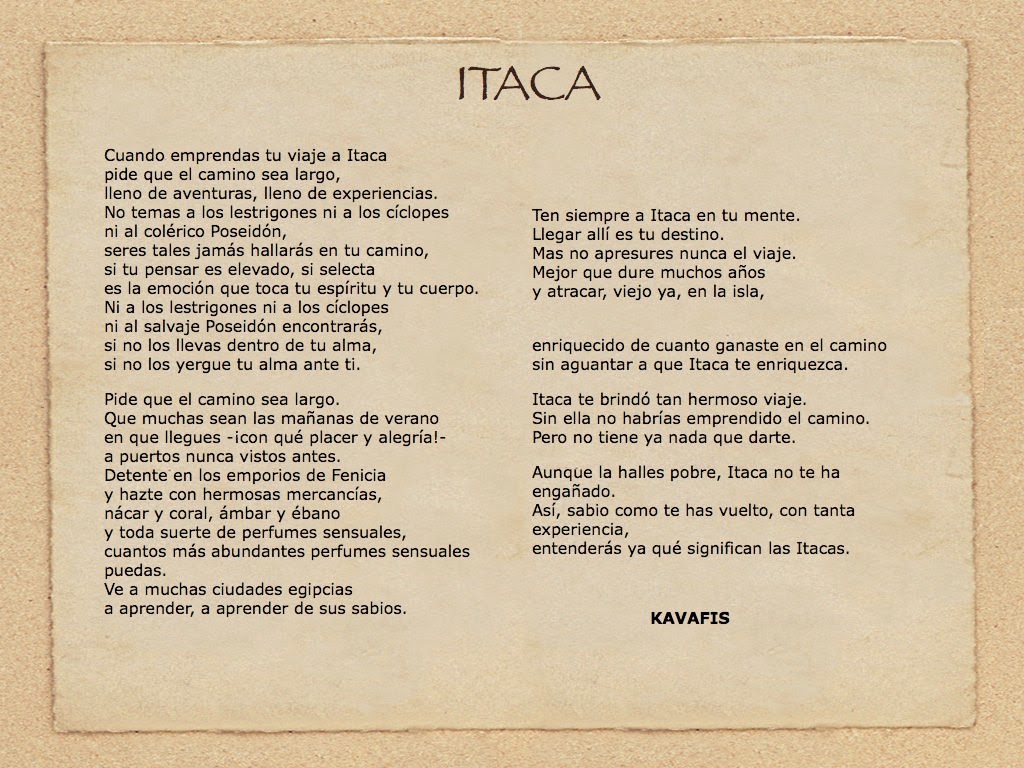 amcbeatrizgalindo: "ÍTACA" DE KAVAFIS