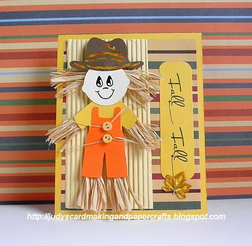 Judy's Handmade Creations: Fall Scarecrow card!