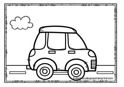 Medios de transportes para colorear 🚀-Colorear dibujos,letras ...