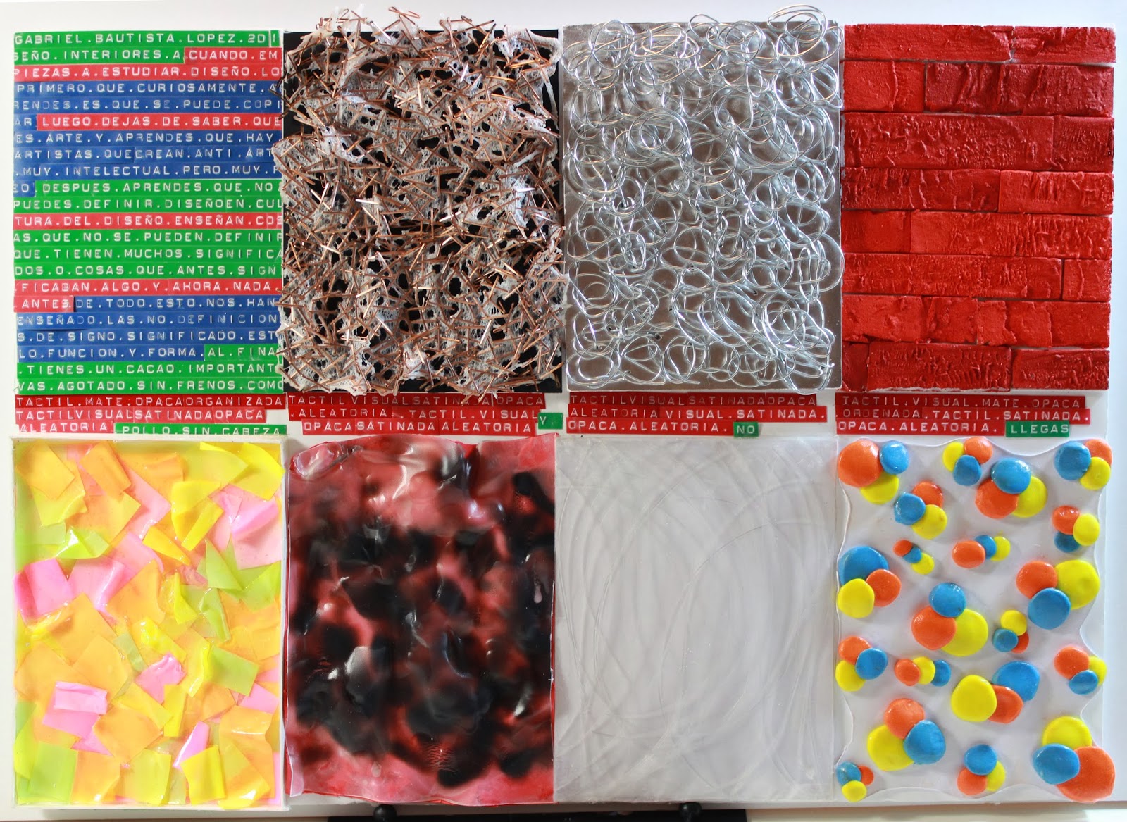 INTERIOR DESIGN STUDENT: TEXTURAS