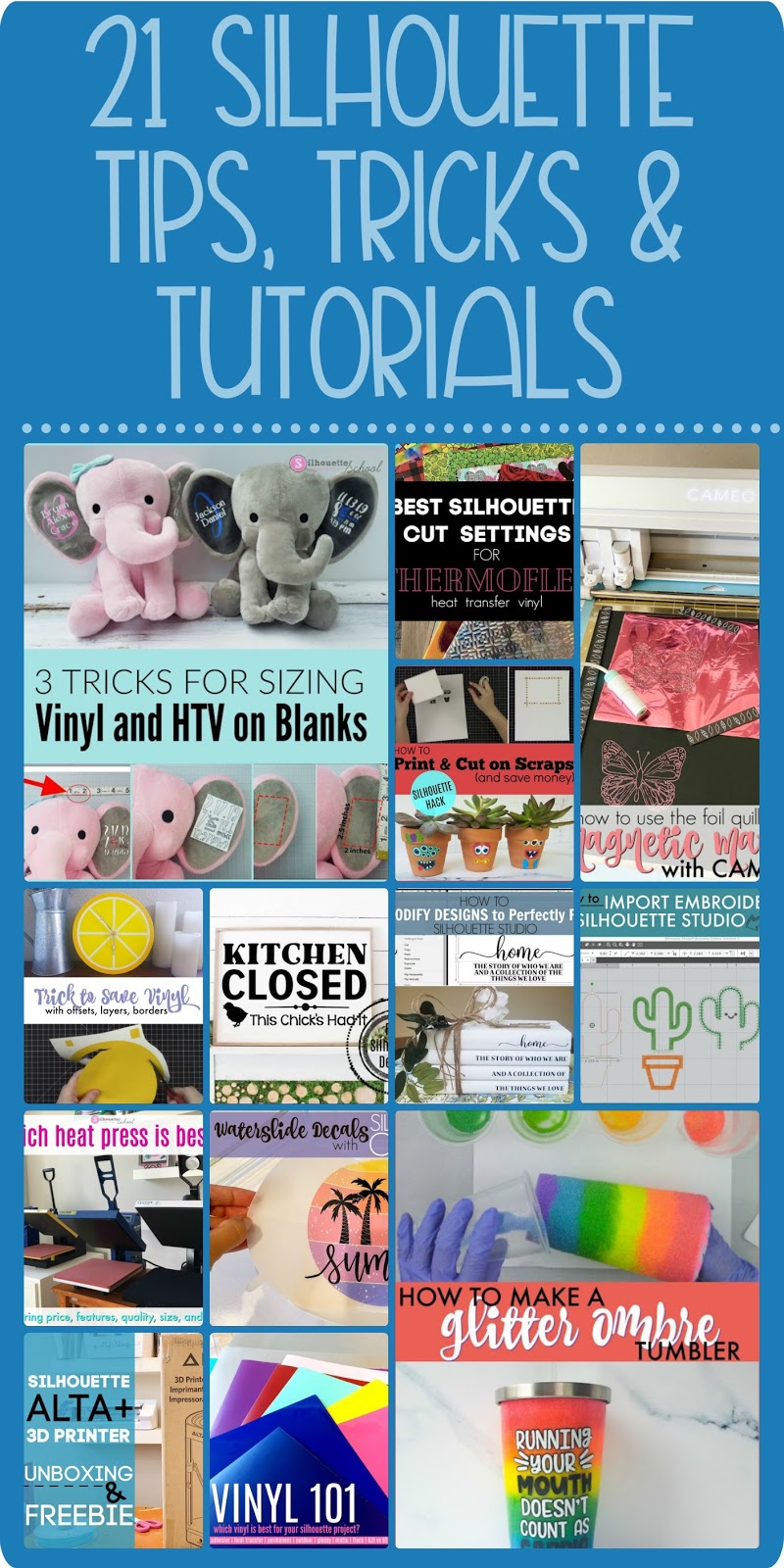 21 Silhouette Tutorials You Can't Afford to Miss (Silhouette School May ...