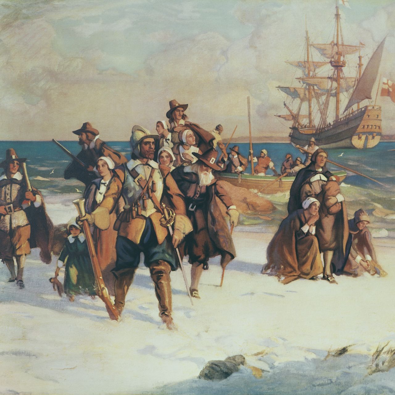 Thanksgiving And The Mayflower W P Lives