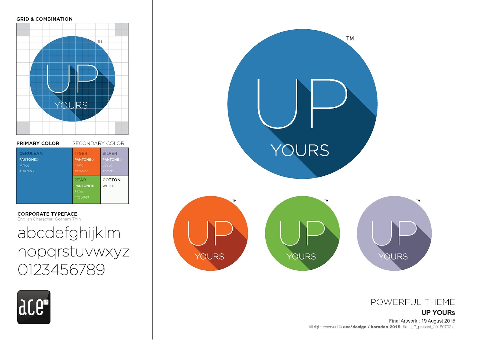 ace*design / koradon: UP Yours Product Logo
