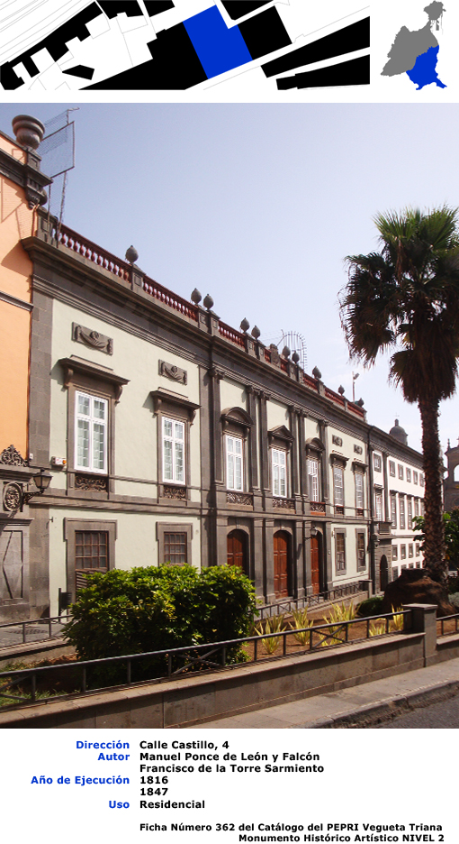 EDIFICIOS DE LAS PALMAS DE GRAN CANARIA: CASA AGUSTÍN MANRIQUE-CASTILLO